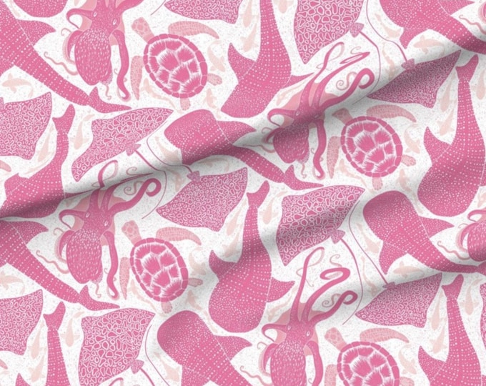 RTS, Discounted, Pink Sea Creatures, Premium UV50 Canopy for Your ...