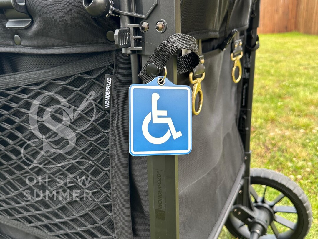 Wheelchair Acrylic Tag for Backpacks, Wheelchair, Strollers, Wagons - Etsy