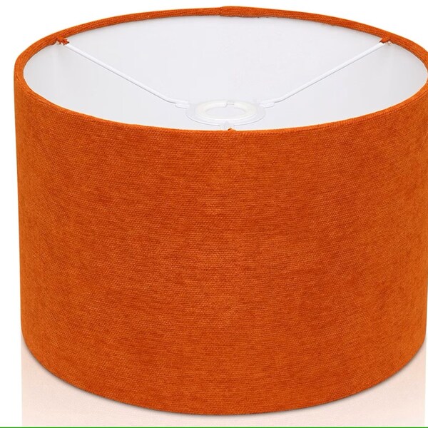 Orange Lampshade - Etsy UK