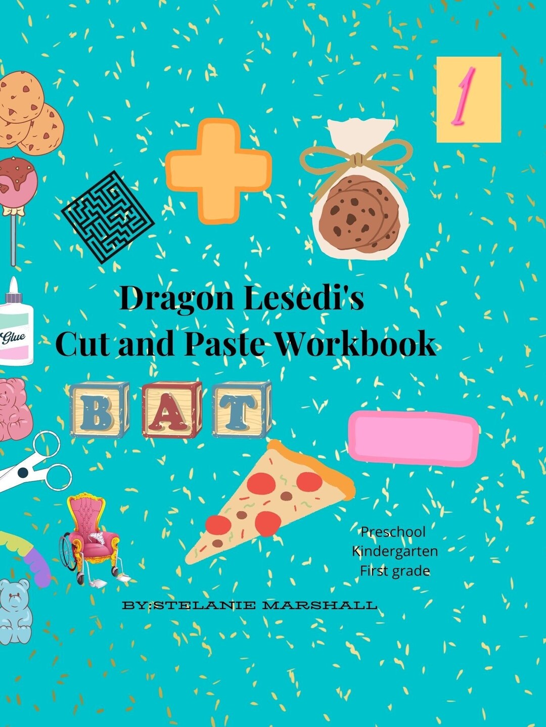 Dragon Lesedi's Cut and Paste Workbook Book 1 - Etsy