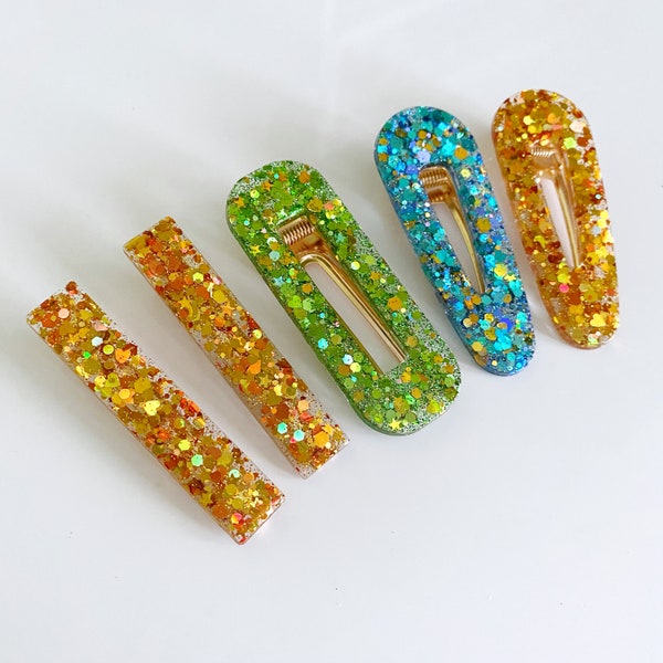 Resin Hair Clip - Etsy