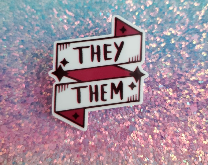 They/them Pronoun Pin - Etsy