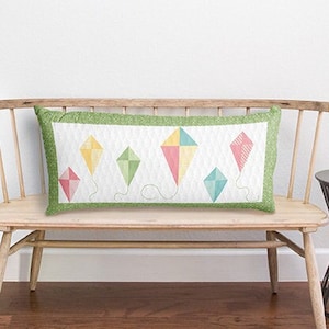 MARCH Bench Pillow of the Month Fly a Kite Boxed Kit Jill Finley Riley ...