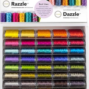 Sue Spargo Razzle™ Spool Single Thread | Solid or Variegated | Rayon ...
