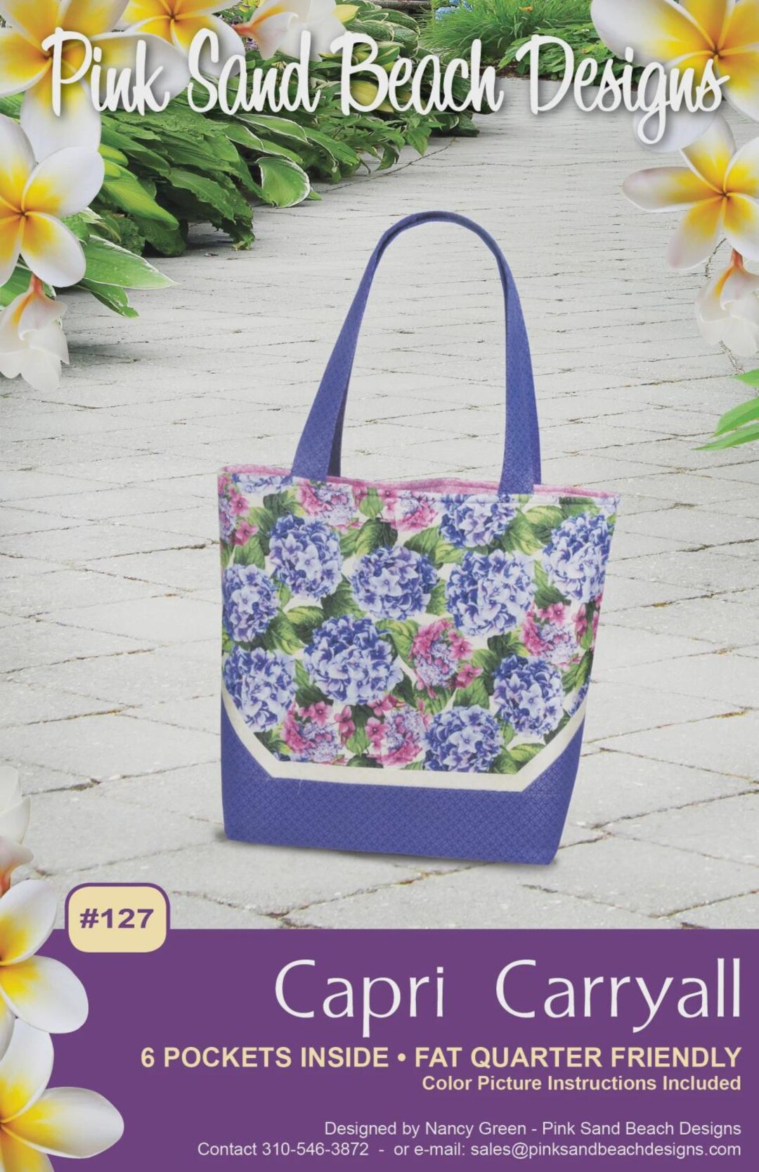 Capri Carryall Bag Pattern | PSB127 | Pink Sand Beach Designs Nancy ...