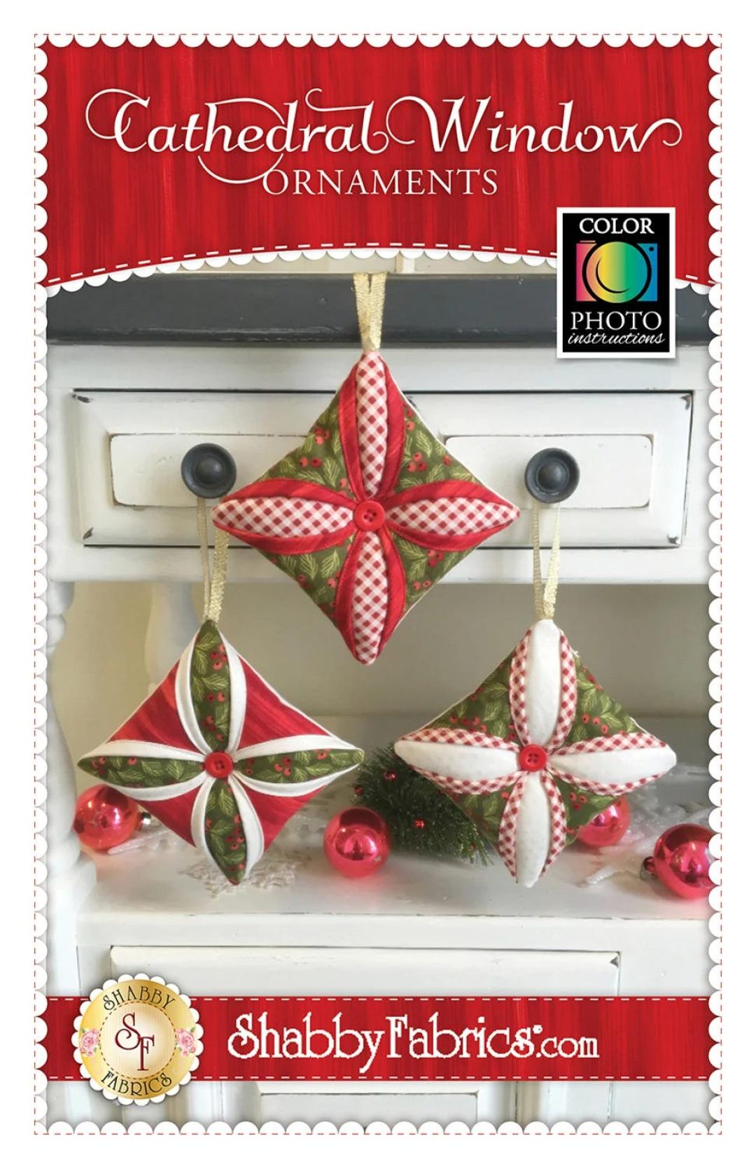 Cathedral Window Ornaments Pattern | SF48699 | Jennifer Bosworth Shabby ...
