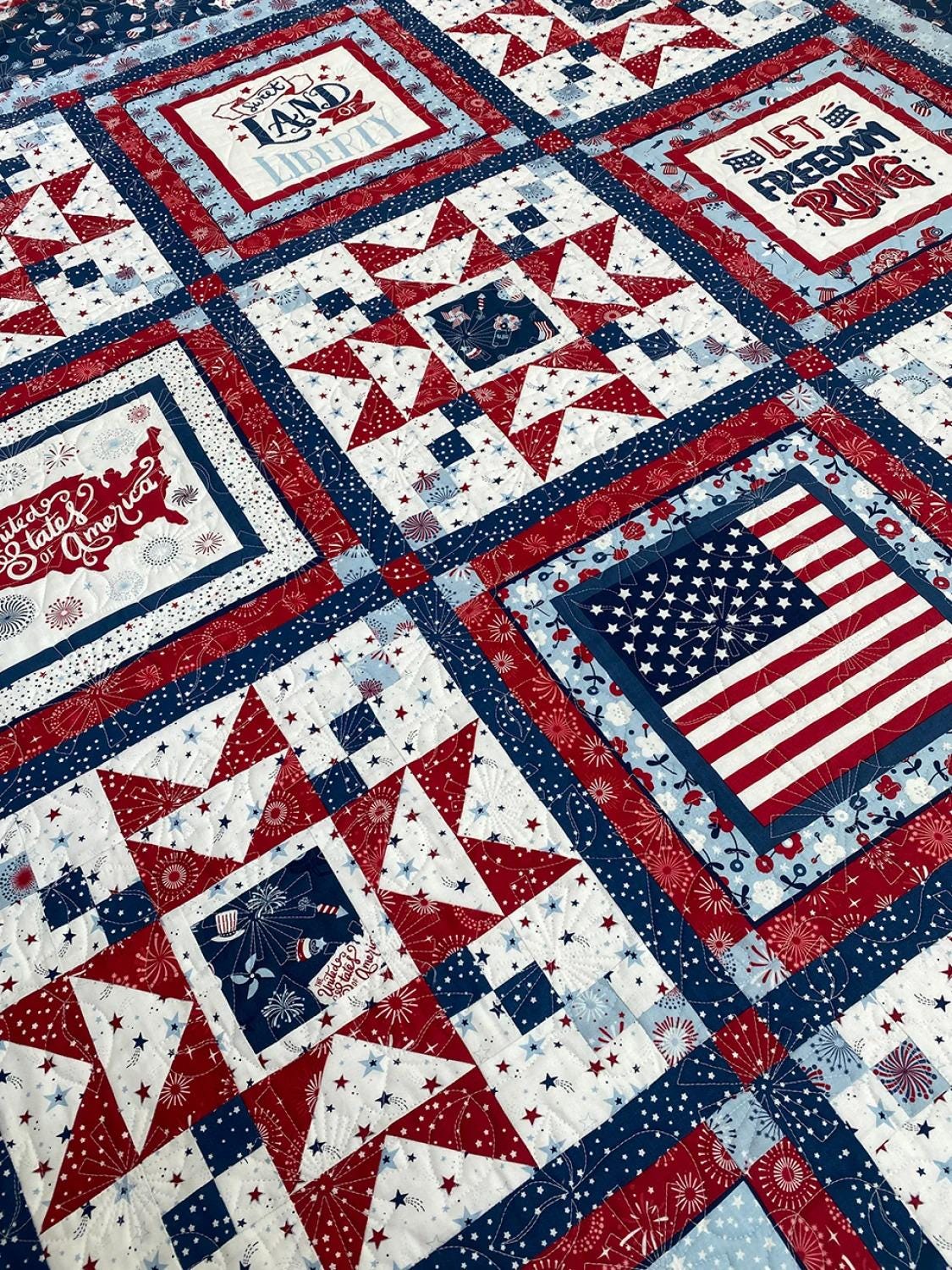 Fuss & Fancy Quilt Pattern | Material Girlfriends | Batik Quilt | Multi ...