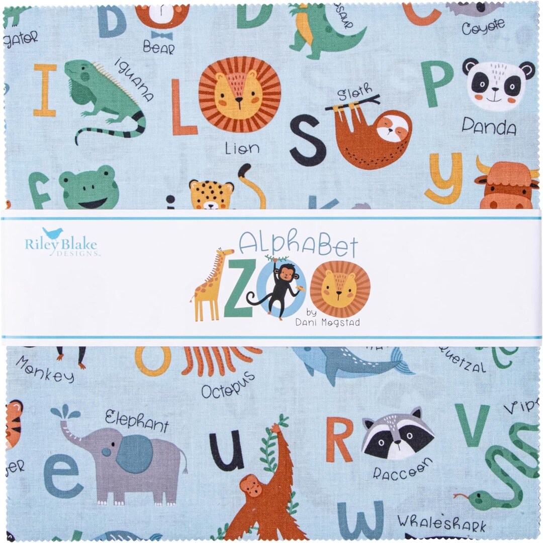 ALPHABET ZOO 10" Stacker Layer Cake | Dani Mogstad Riley Blake Designs ...