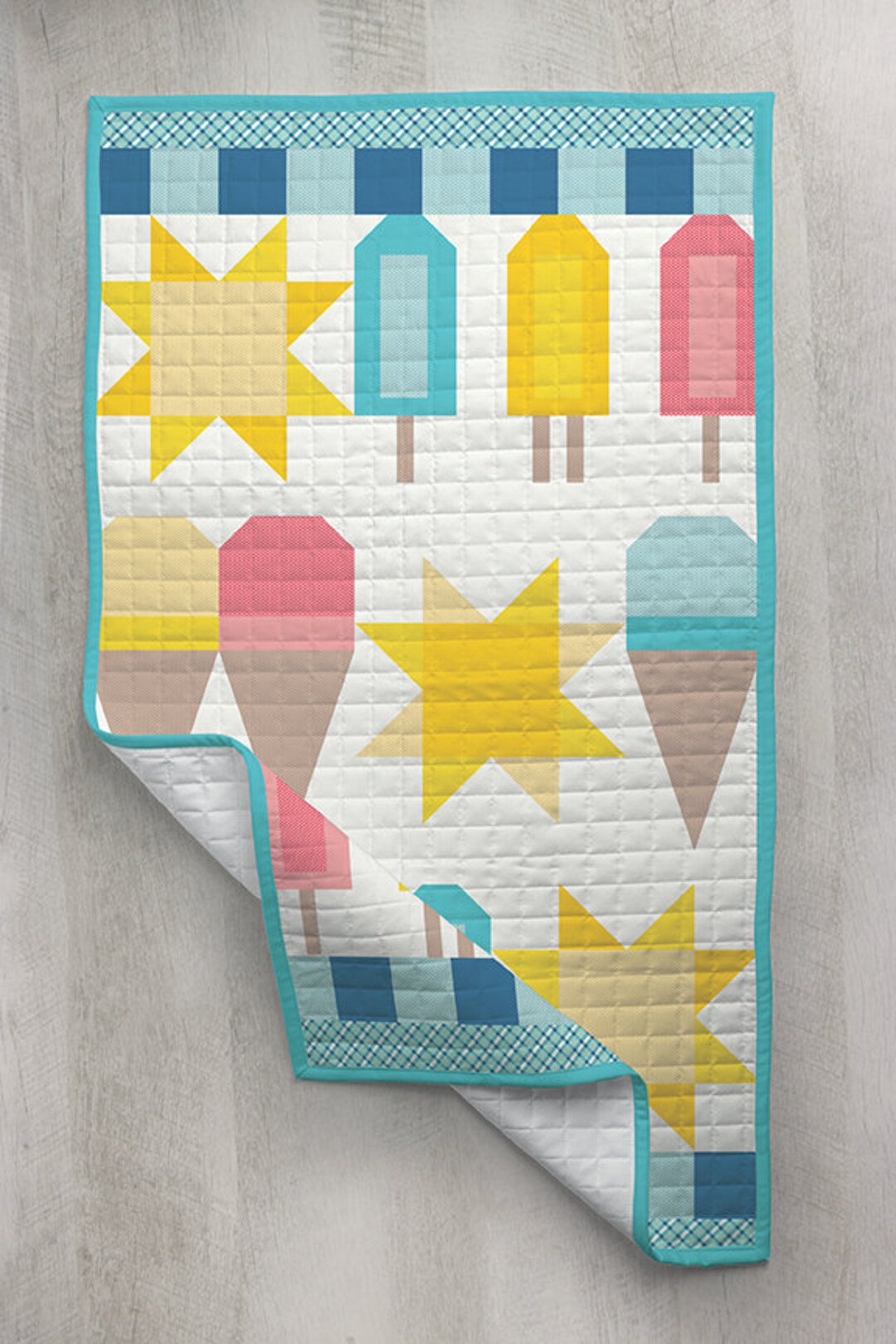 June SWEET SUMMER Door Banner Quilt Kit W/ BACKING | 20"x36" | Boxed ...