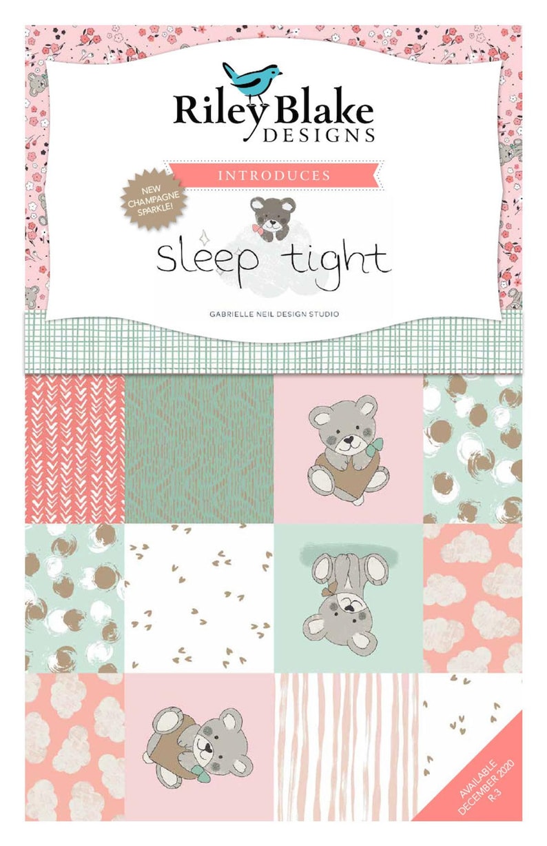 SLEEP TIGHT Rolie Polie Jelly Roll 40 Piece Gabrielle Neil Design Studio Riley Blake Designs ...