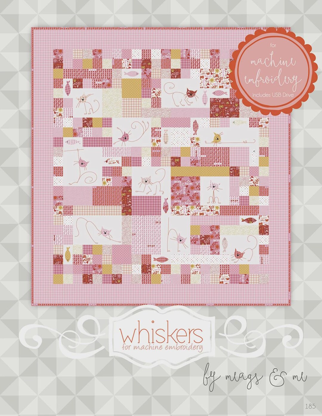 USB Whiskers for Machine Embroidery | MAMP185 | Meags and Me | Rusty - Etsy