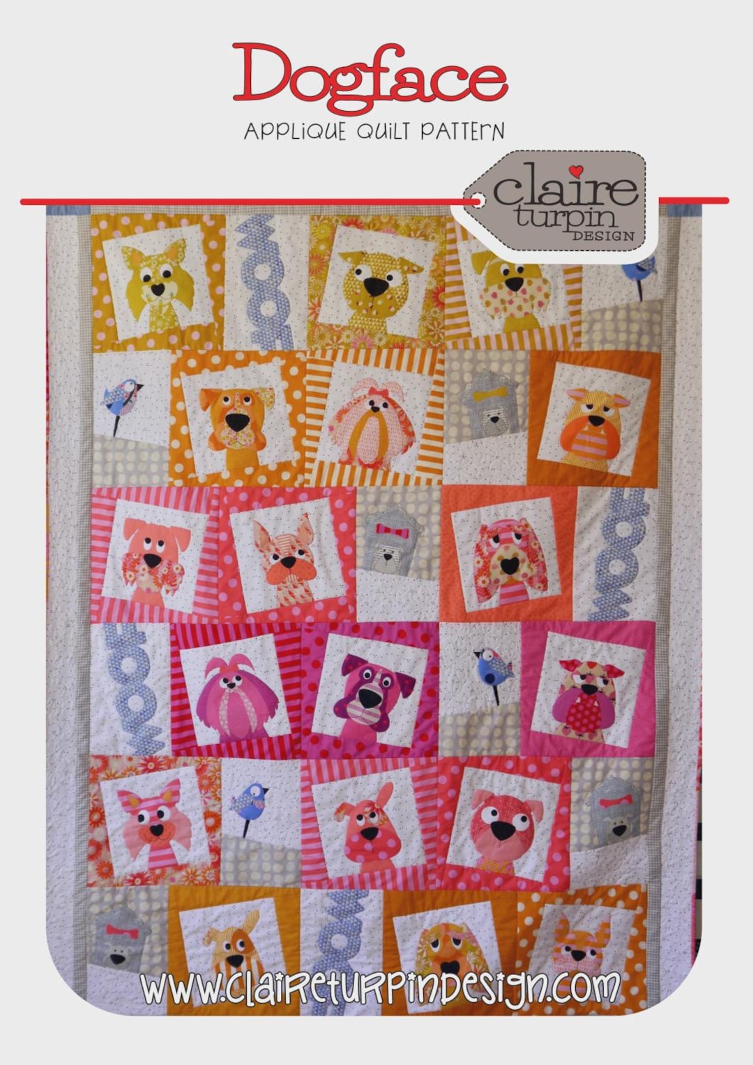 Dogface Quilt Pattern | CACT121 | Claire Turpin Creative Abundance ...