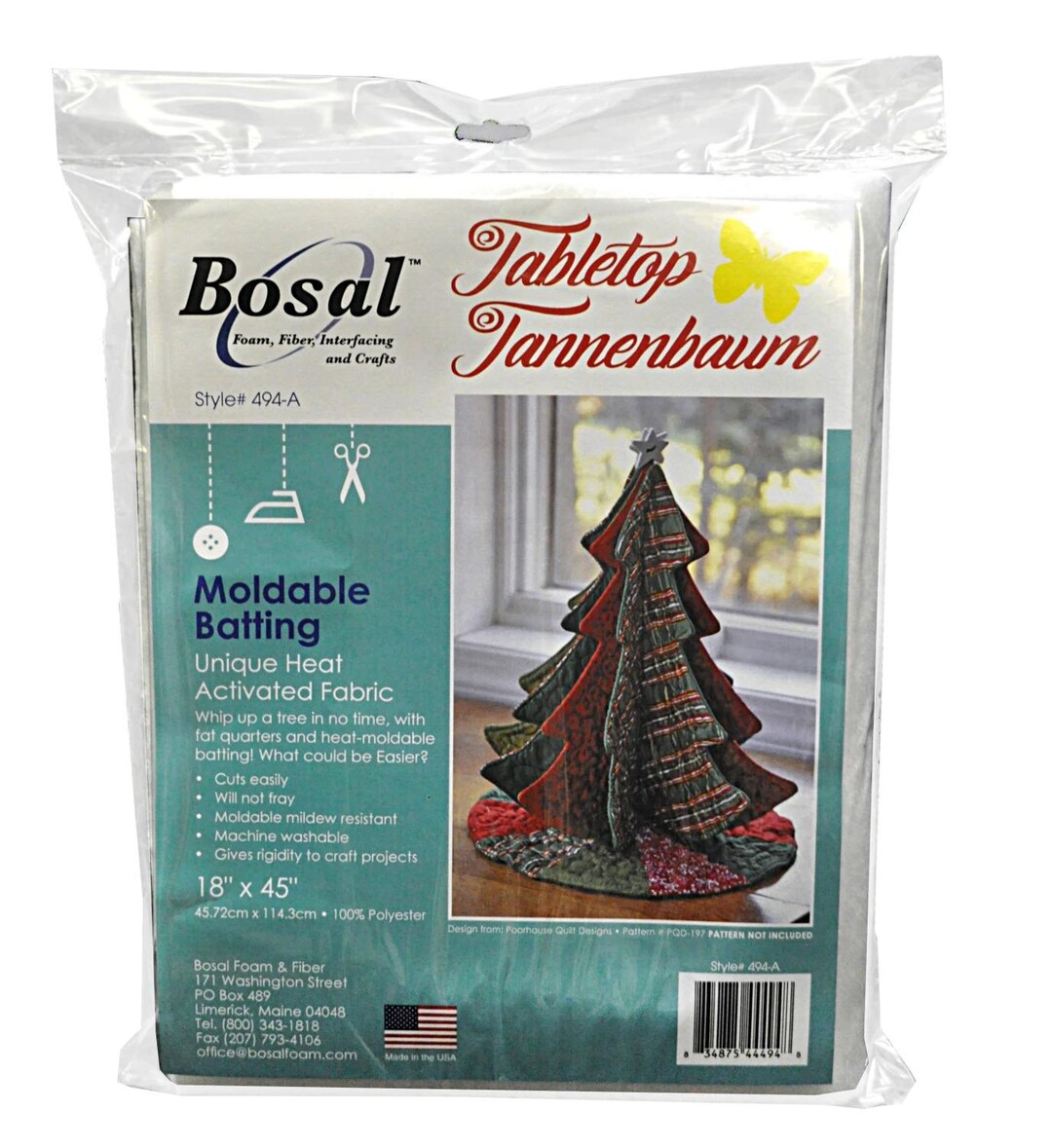 Moldable Batting for Tabletop Tannenbaum | Bosal Foam and Fiber | Rusty ...