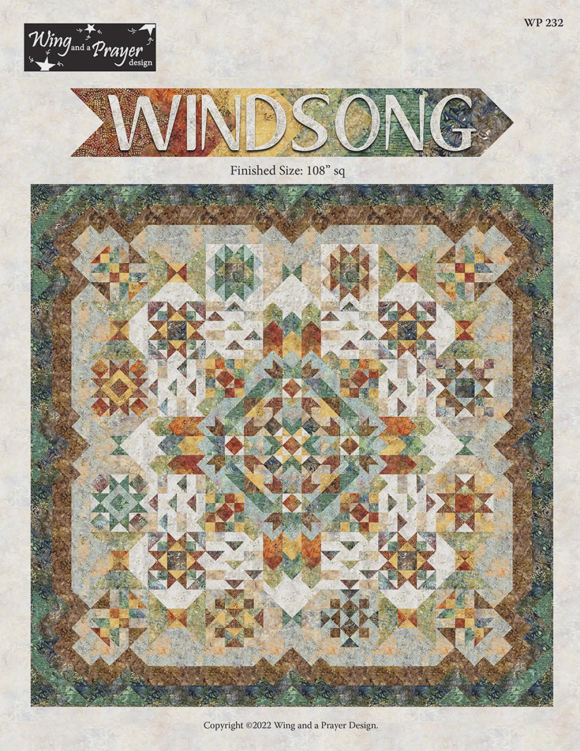 Windsong Quilt Pattern | WP232 | Jenny Foltz Wing and A Prayer Design ...