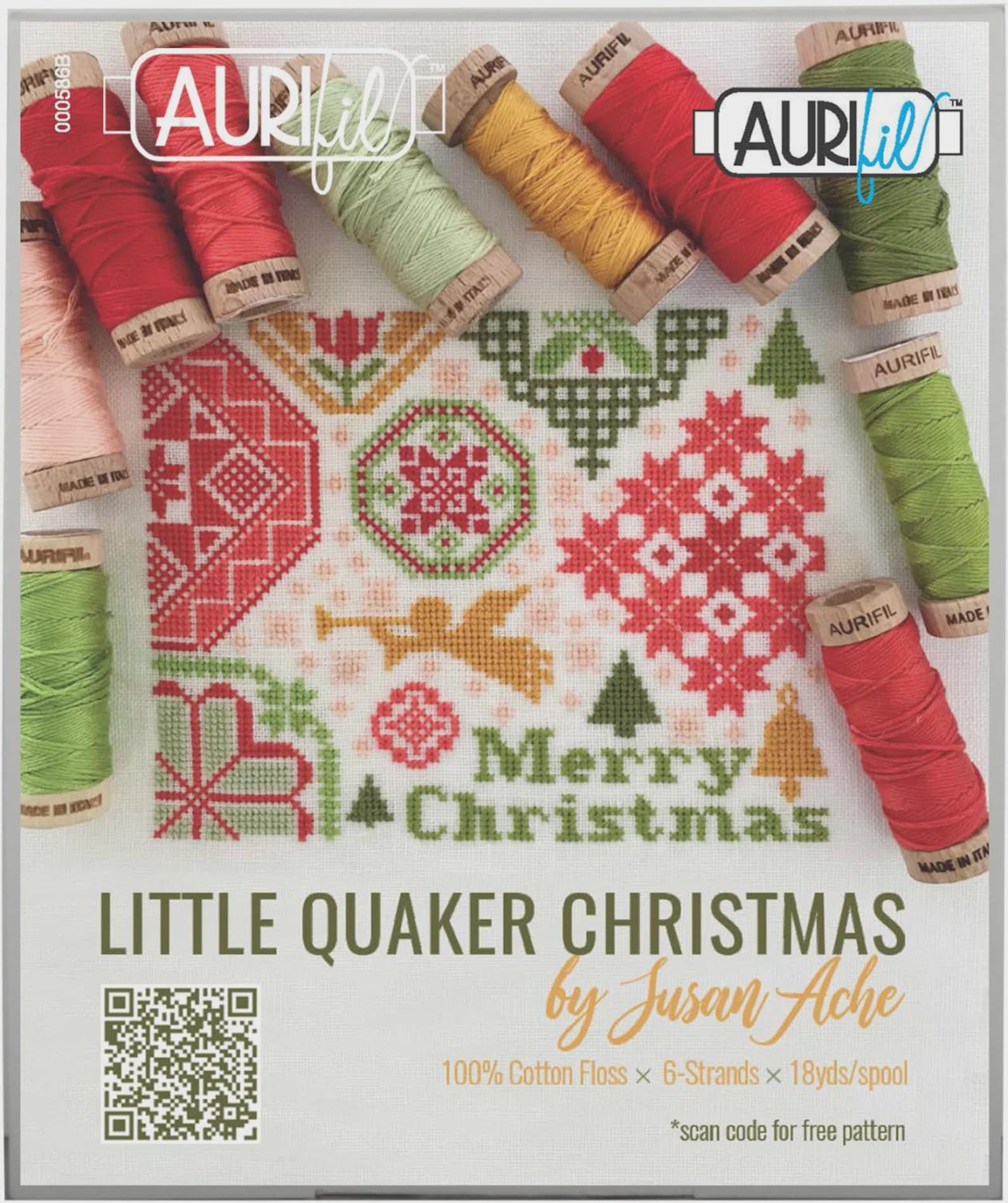 Little Quaker Christmas Aurifil Thread Collection | Susan Ache 10 Small ...