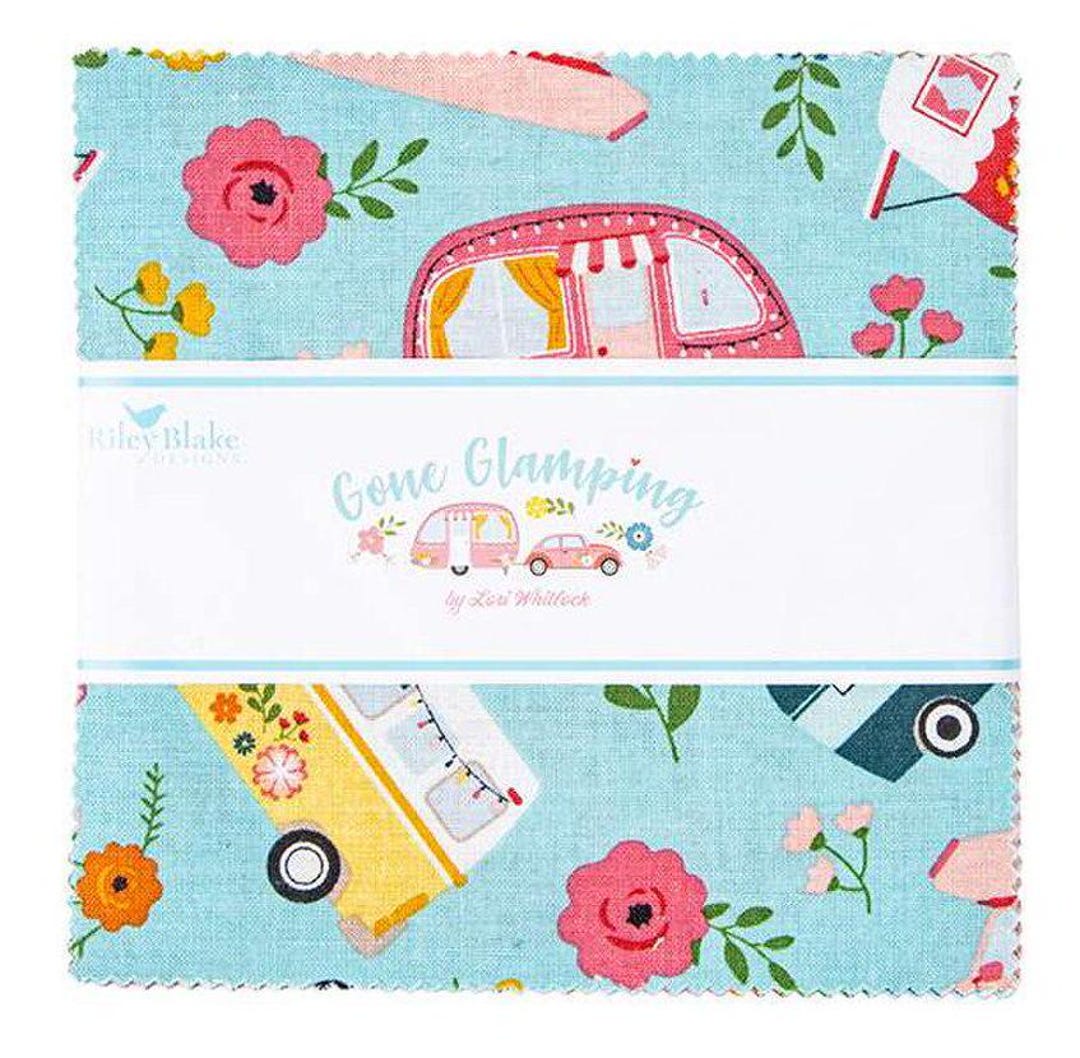 Gone Glamping 5" Stacker Charm Pack | Lori Whitlock Riley Blake | 1960s ...