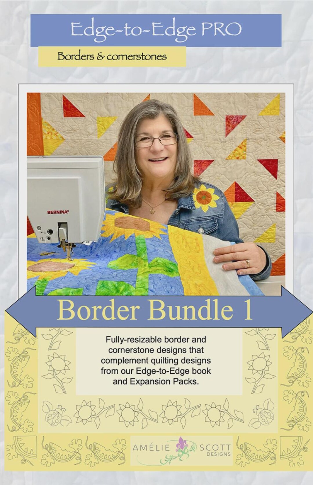 Edge-to-edge PRO Border Bundle 1 | ASD319 | Machine Embroidery ...