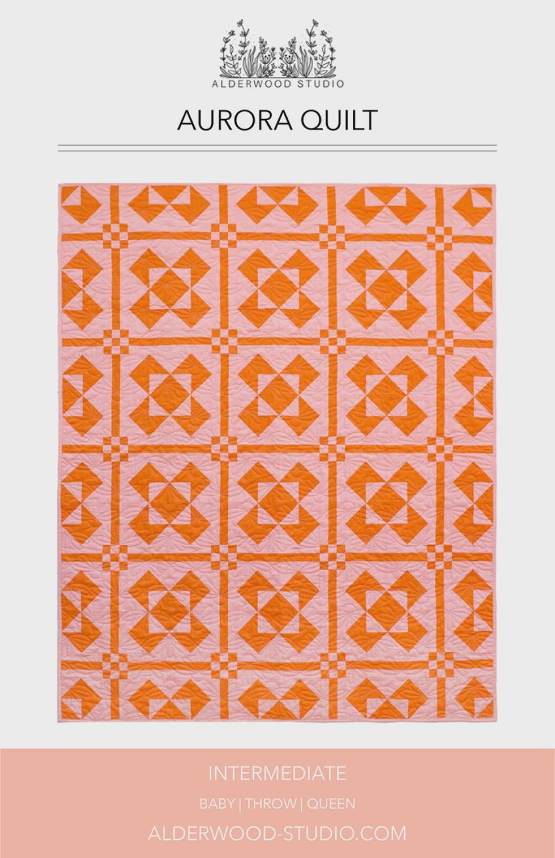 Aurora Quilt Pattern | 52x65 | Alderwood Studio Patterns | Rusty - Etsy