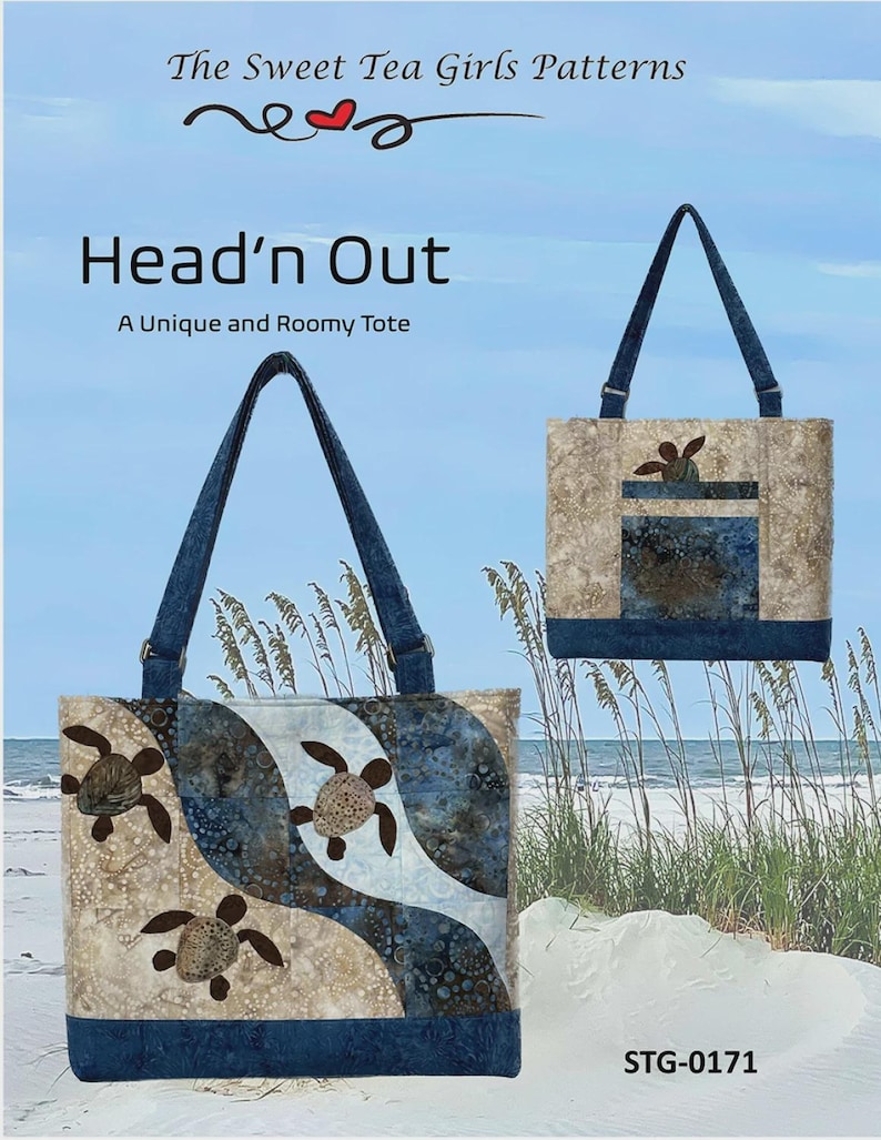 Head'n Out Tote Bag Pattern | STG-0171 | Sweet Tea Girls Patterns Leigh ...