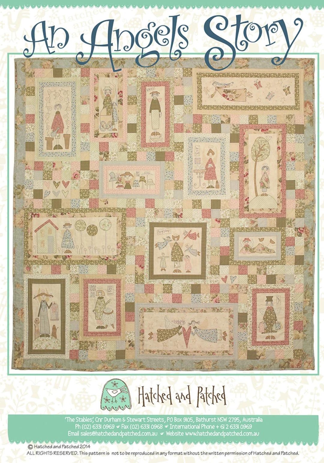 An Angels Story Quilt | Pattern | Anni Downs Hatched and Patched ...