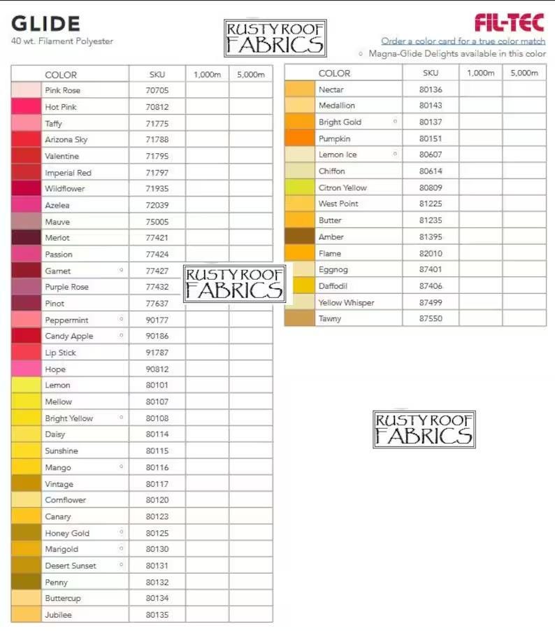 KING GLIDE Thread Singles A - CEL | Single Spools 5500yds | Fil-tec ...