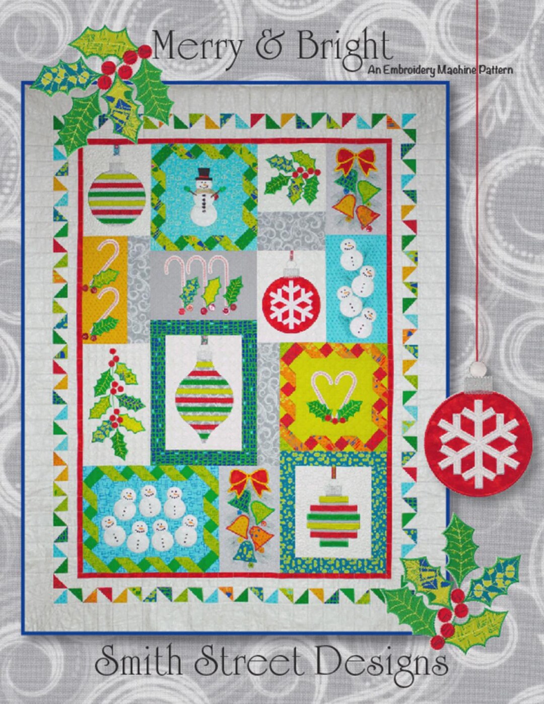Merry and Bright Machine Embroidery Pattern | SSD9072 | Kathleen Conner ...