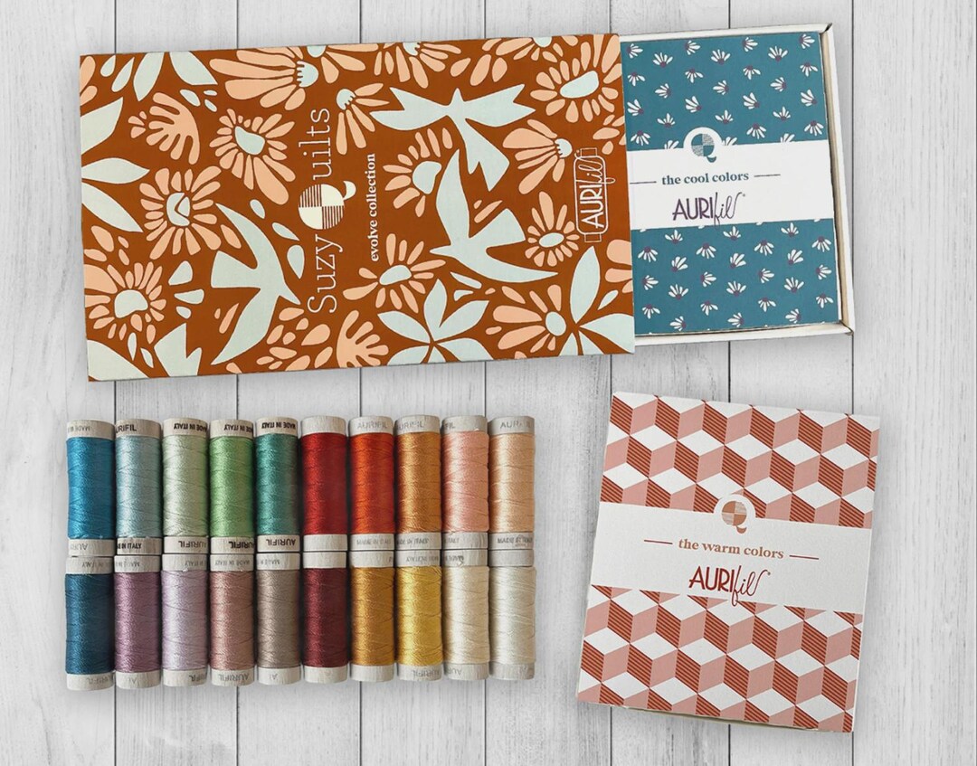 Evolve Collection Aurifil Thread Set | Suzy Quilts | 8wt | SW8EC20 ...