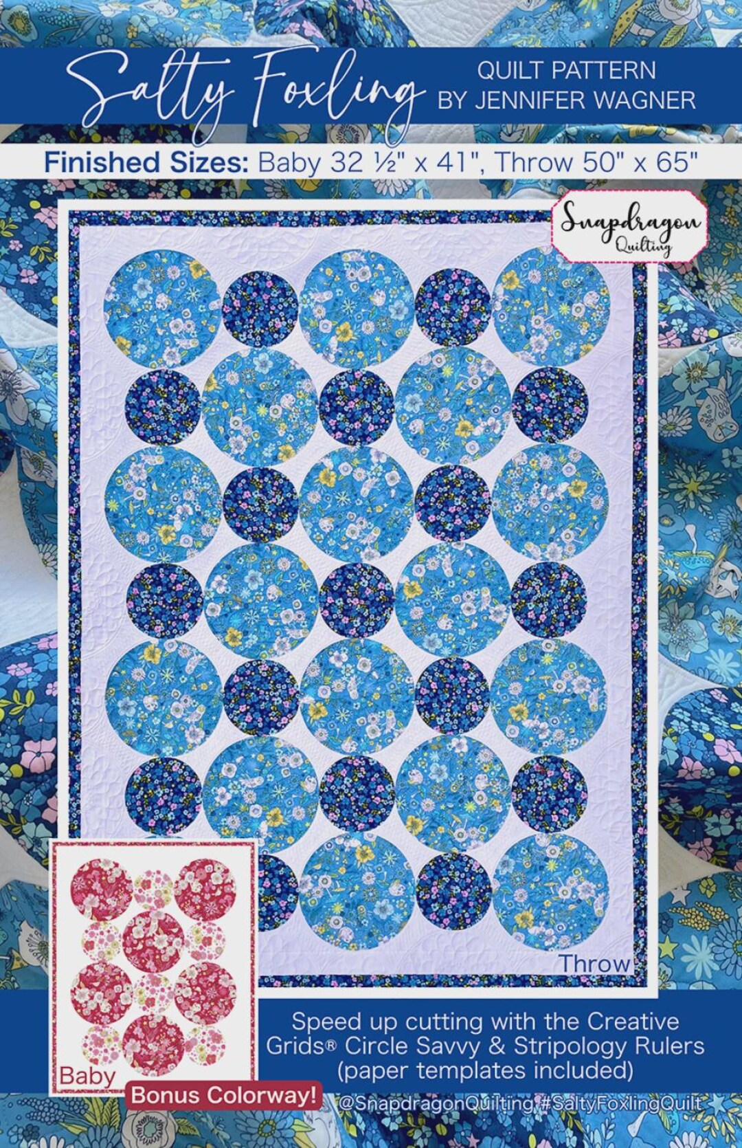 Salty Foxling Quilt Pattern | SDQ-98811 | Snapdragon Quilting Jennifer ...