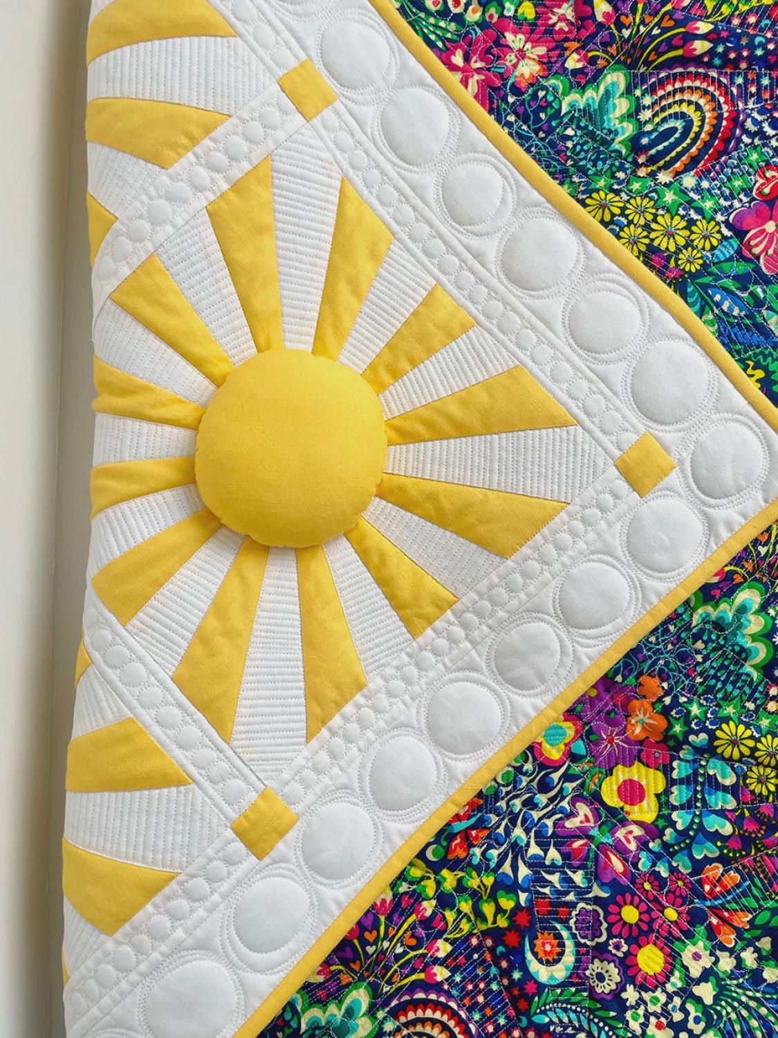 Sunshine Puff Quilt Pattern | SDQ-67459 | Snapdragon Quilting Jennifer ...