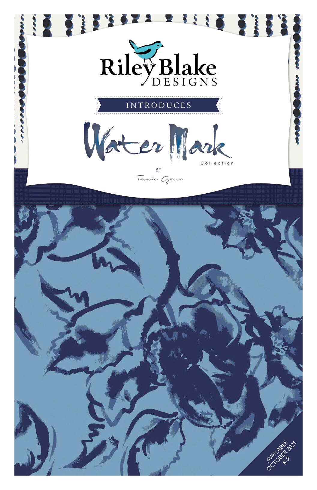 Water Mark MAIN Light Blue BTY Bthy Riley Blake Designs - Etsy