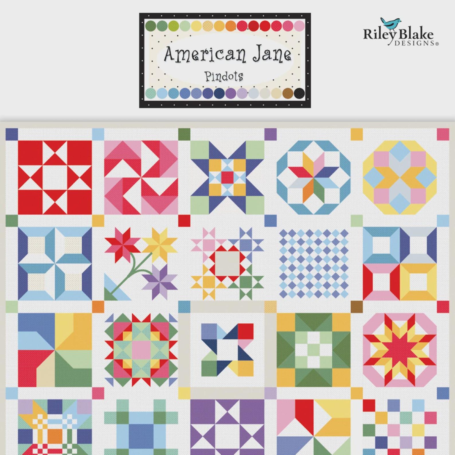 American Jane Pindots 30 Pc Fat Quarter Bundle Fabric | FQ-840-30 ...
