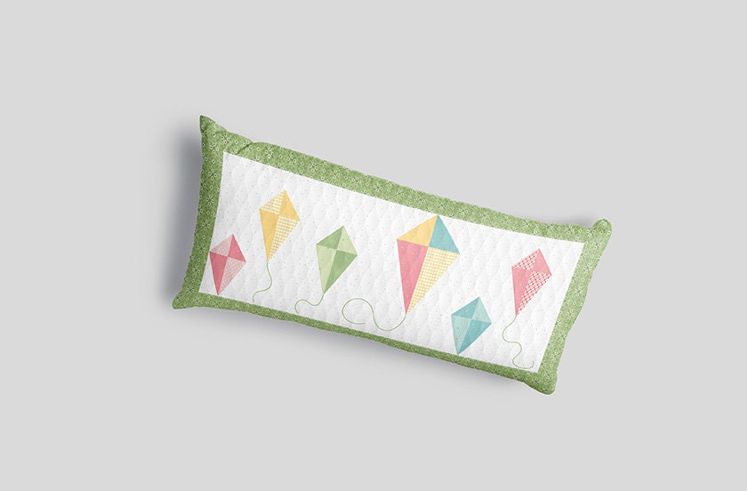 MARCH Bench Pillow of the Month Fly a Kite Boxed Kit Jill Finley Riley ...