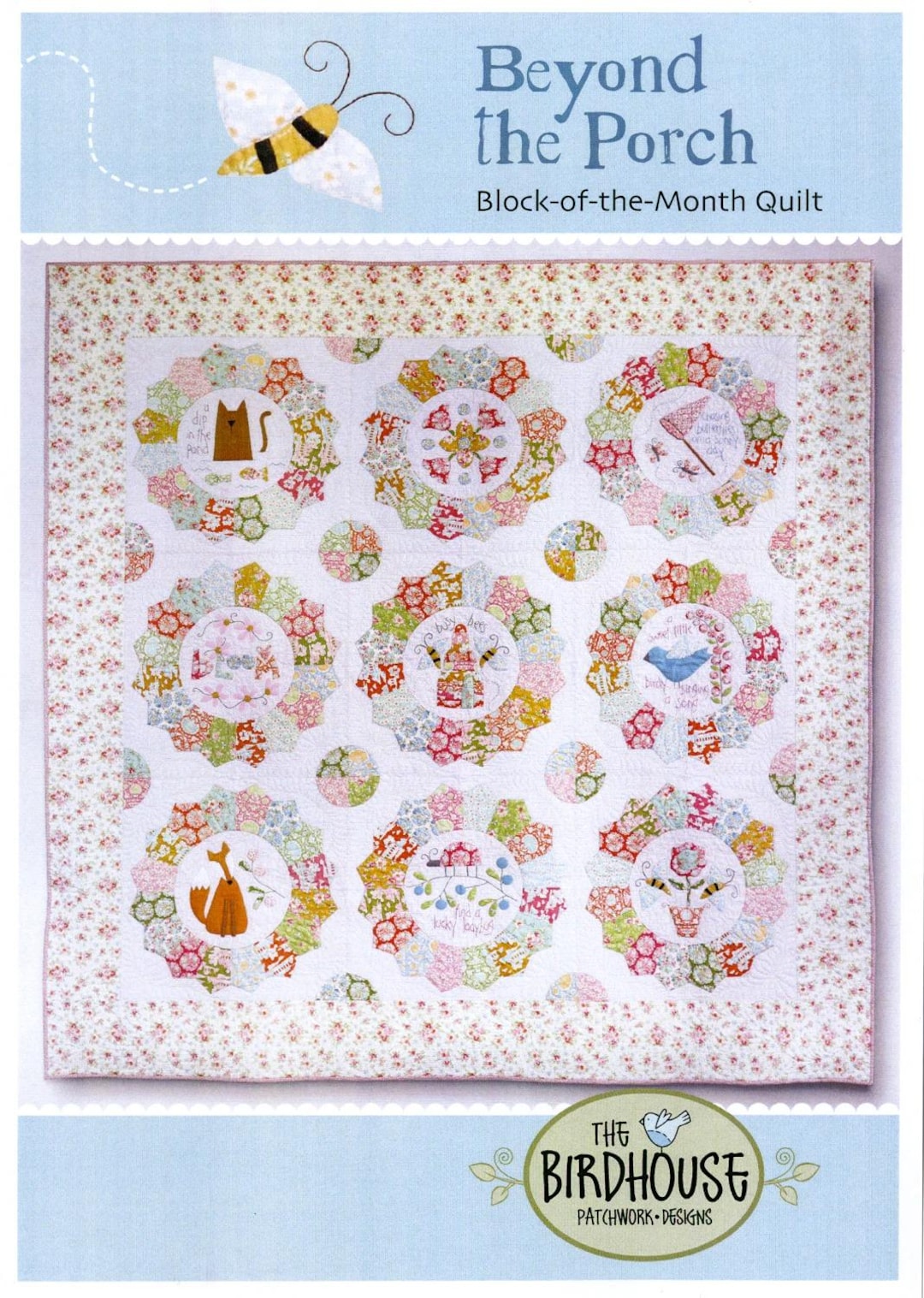 Beyond the Porch Block of the Month Quilt Pattern | Natalie Bird ...