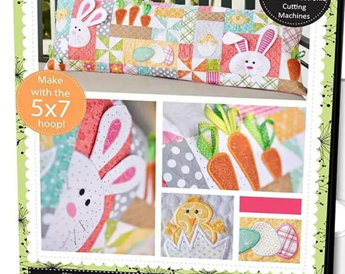 Hoppy Easter! Bench Pillow Machine Embroidery CD | KD571 Kimberbell ...