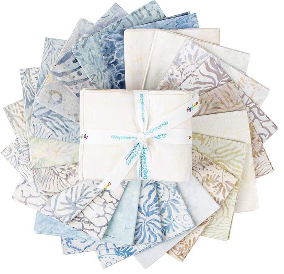 Expressions Batiks BREATHE Fat Quarter Bundle | 21 Pieces FQ | Riley ...