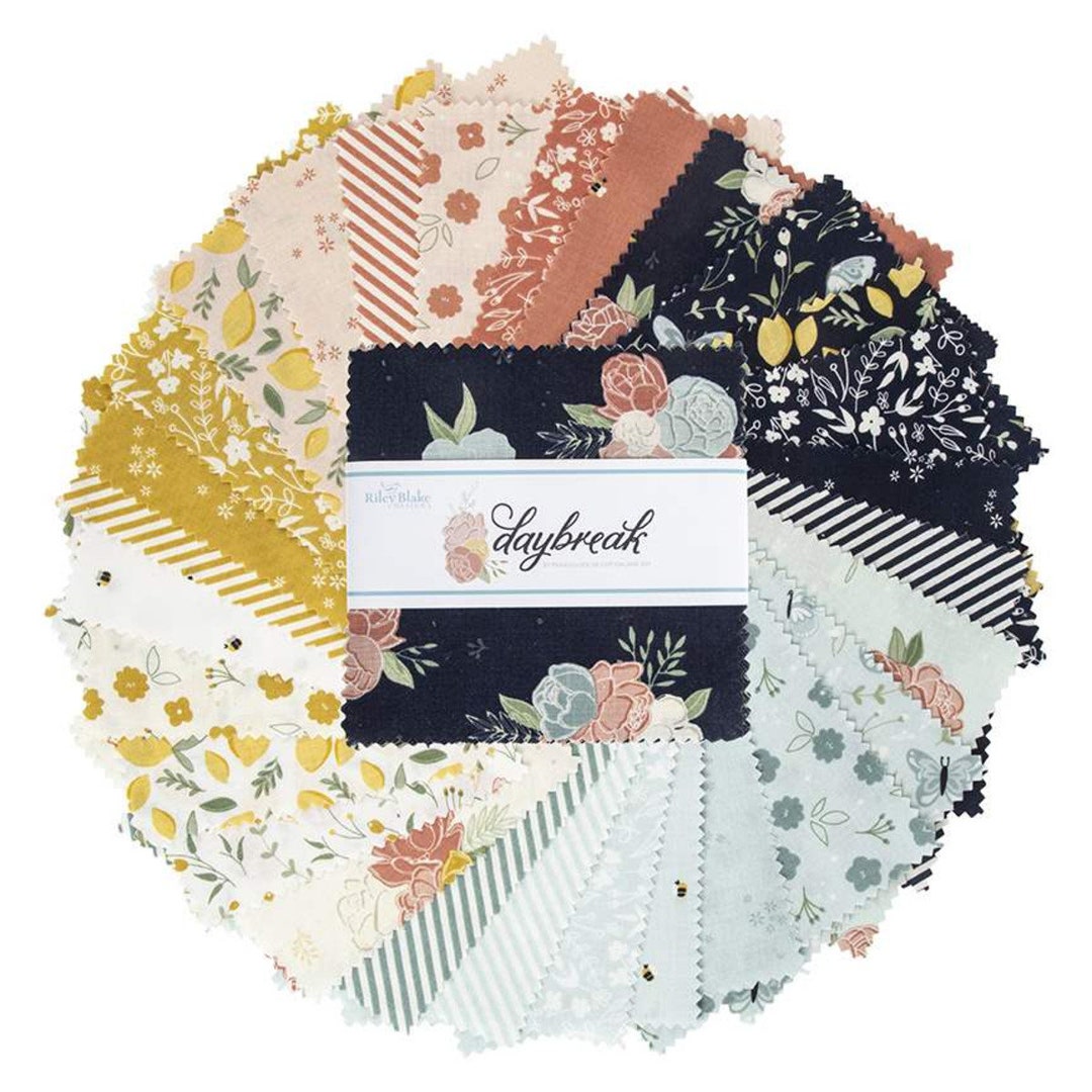 DAYBREAK Stacker 5" 42 Fabric Squares Charm Pack | Fran Gulick Riley ...
