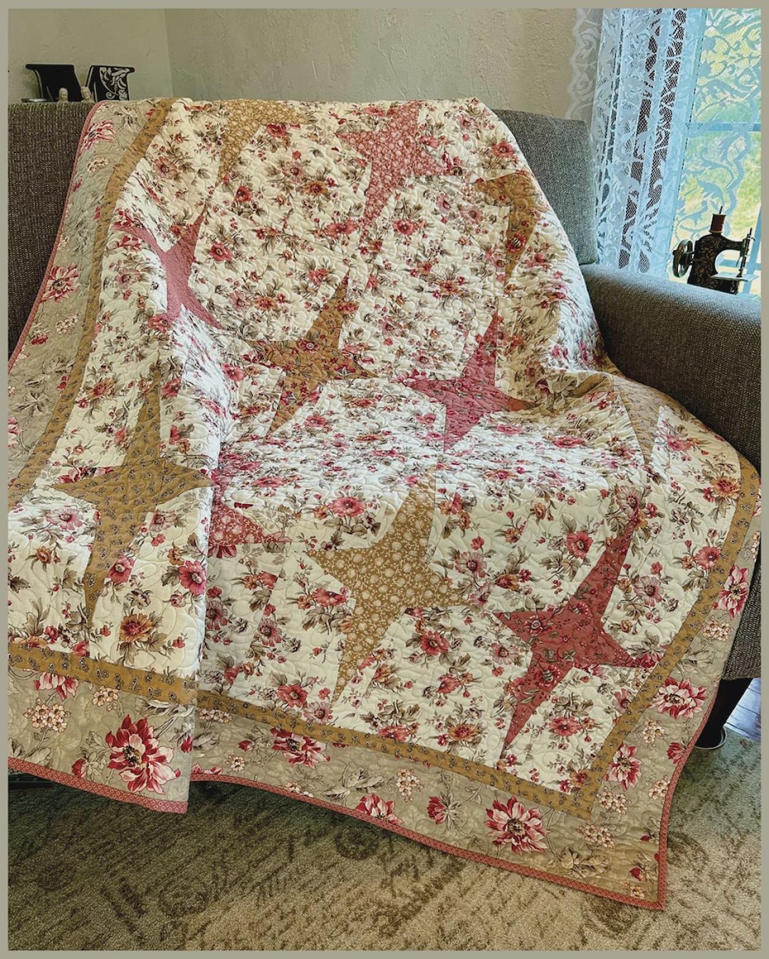 Rose Garden Waltz Quilt Pattern | SUZ370 | Suzn Quilts Susan Marth ...