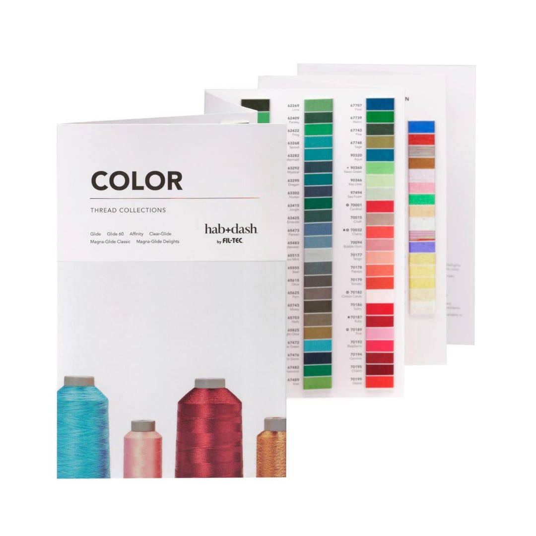 Glide Color Chart Card Booklet | Includes Most Colors | NEW COLOR CHART ...