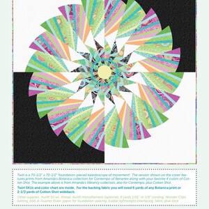 Twirl Quilt Pattern | Amanda Murphy Design Benartex | 70x70 ...