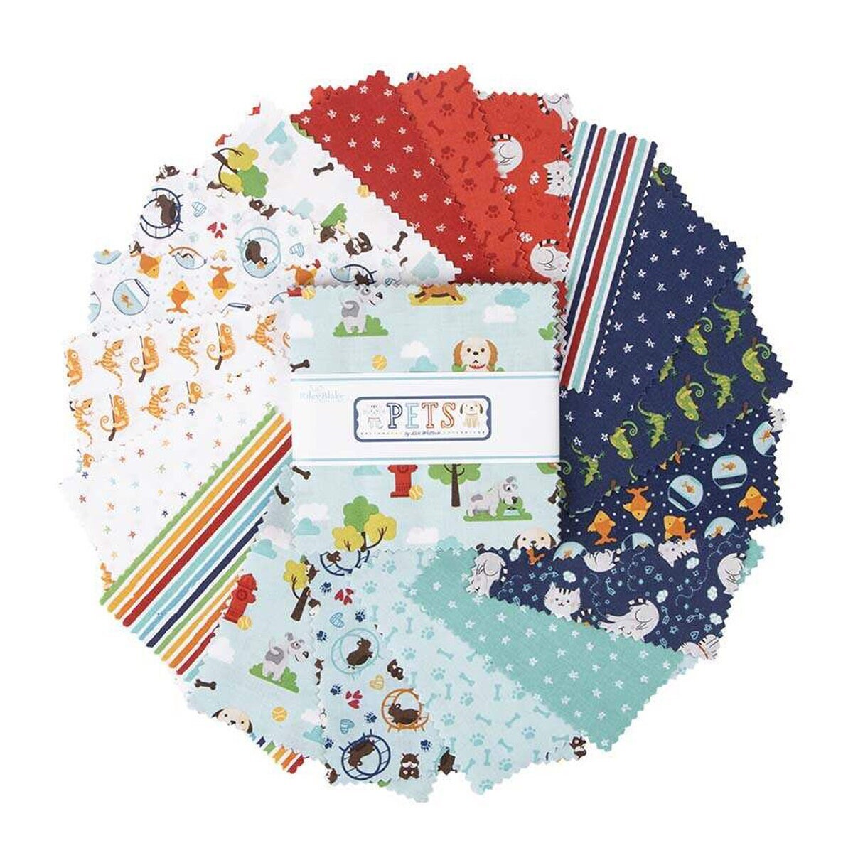 PETS 5" Stacker Charm Pack | Lori Whitlock Riley Blake Designs | Dog ...