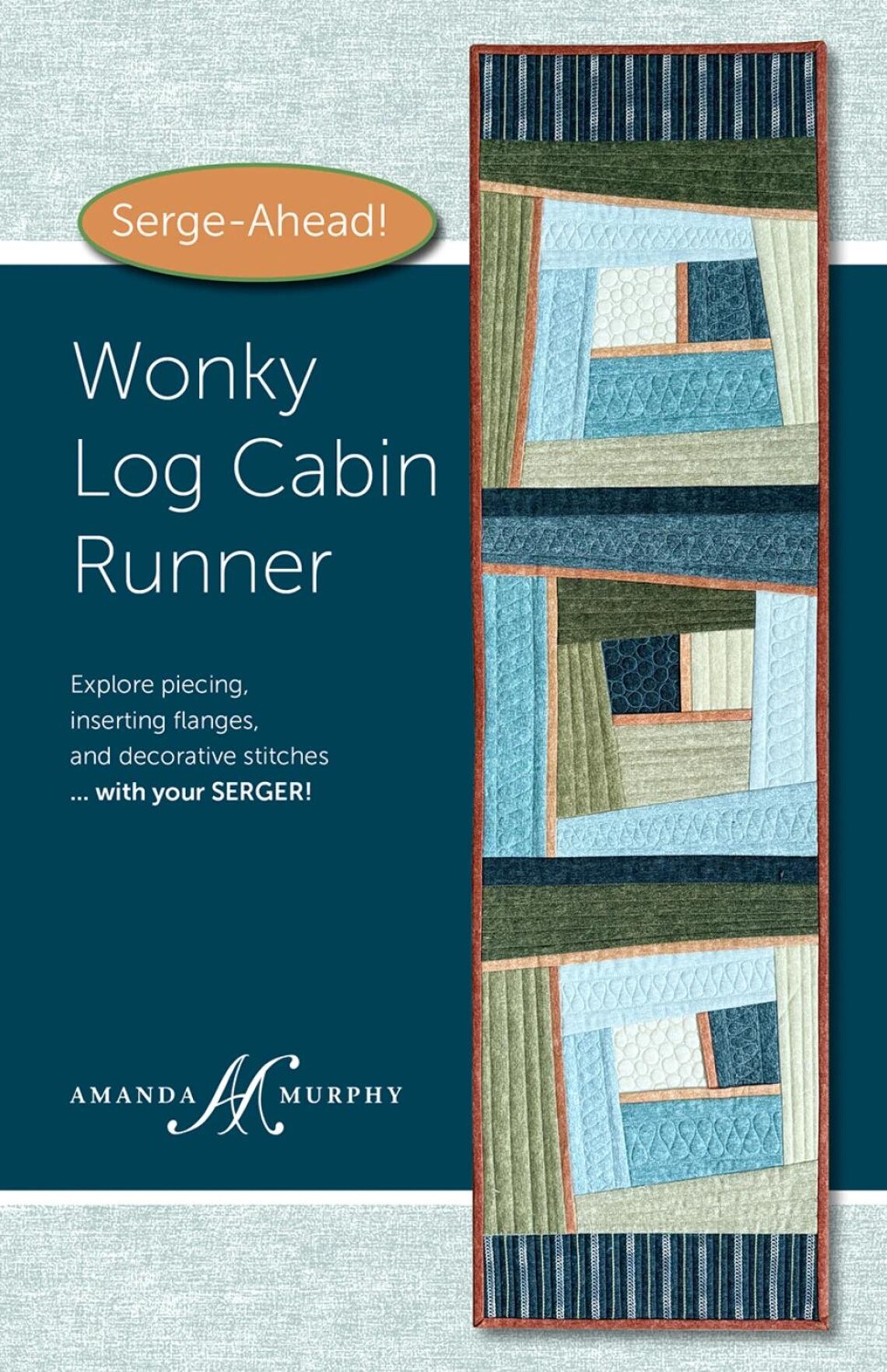 Wonky Log Cabin Runner Pattern | Amanda Murphy Design Contempo Benartex ...