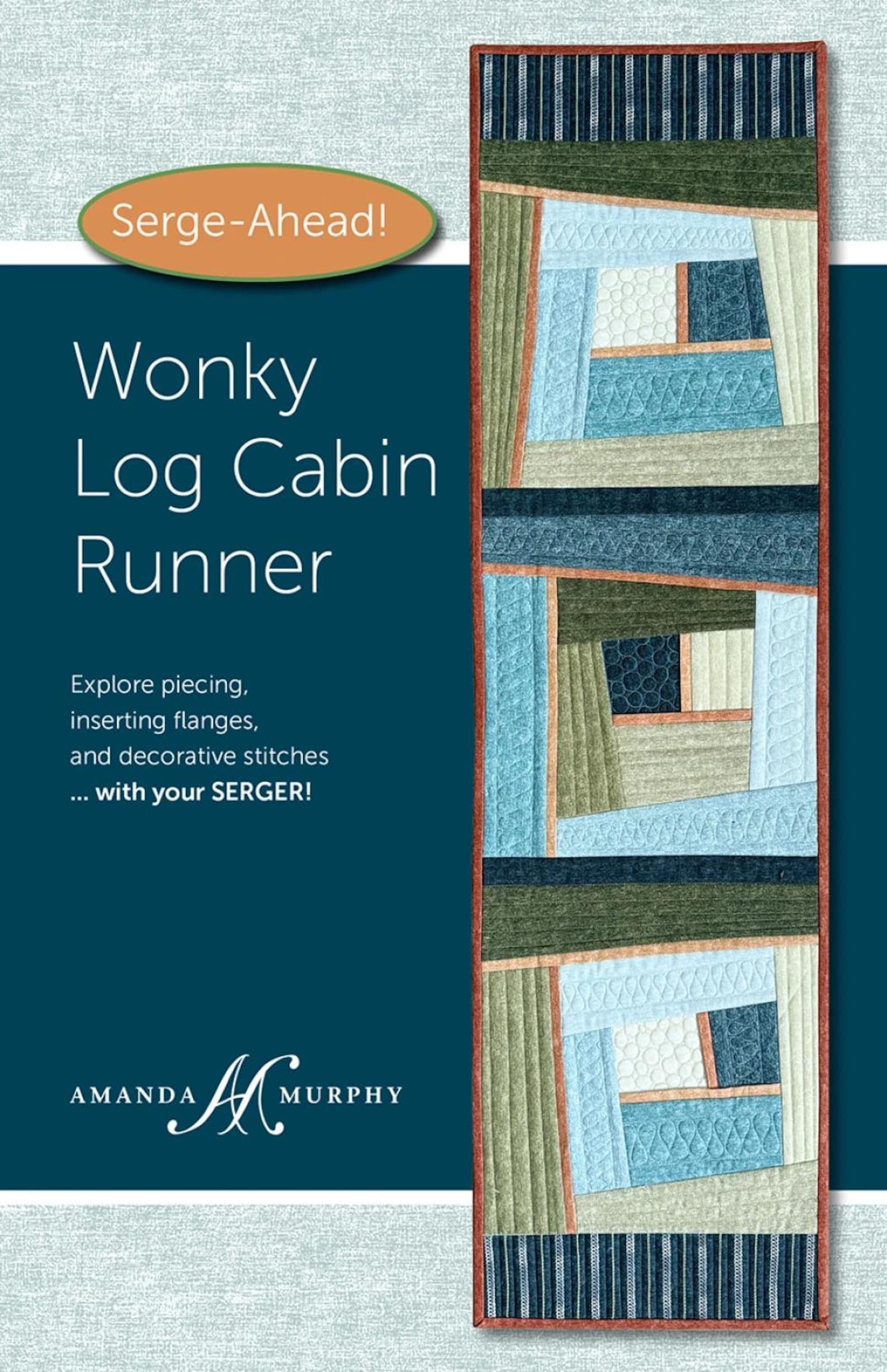 Wonky Log Cabin Runner Pattern | Amanda Murphy Design Contempo Benartex ...