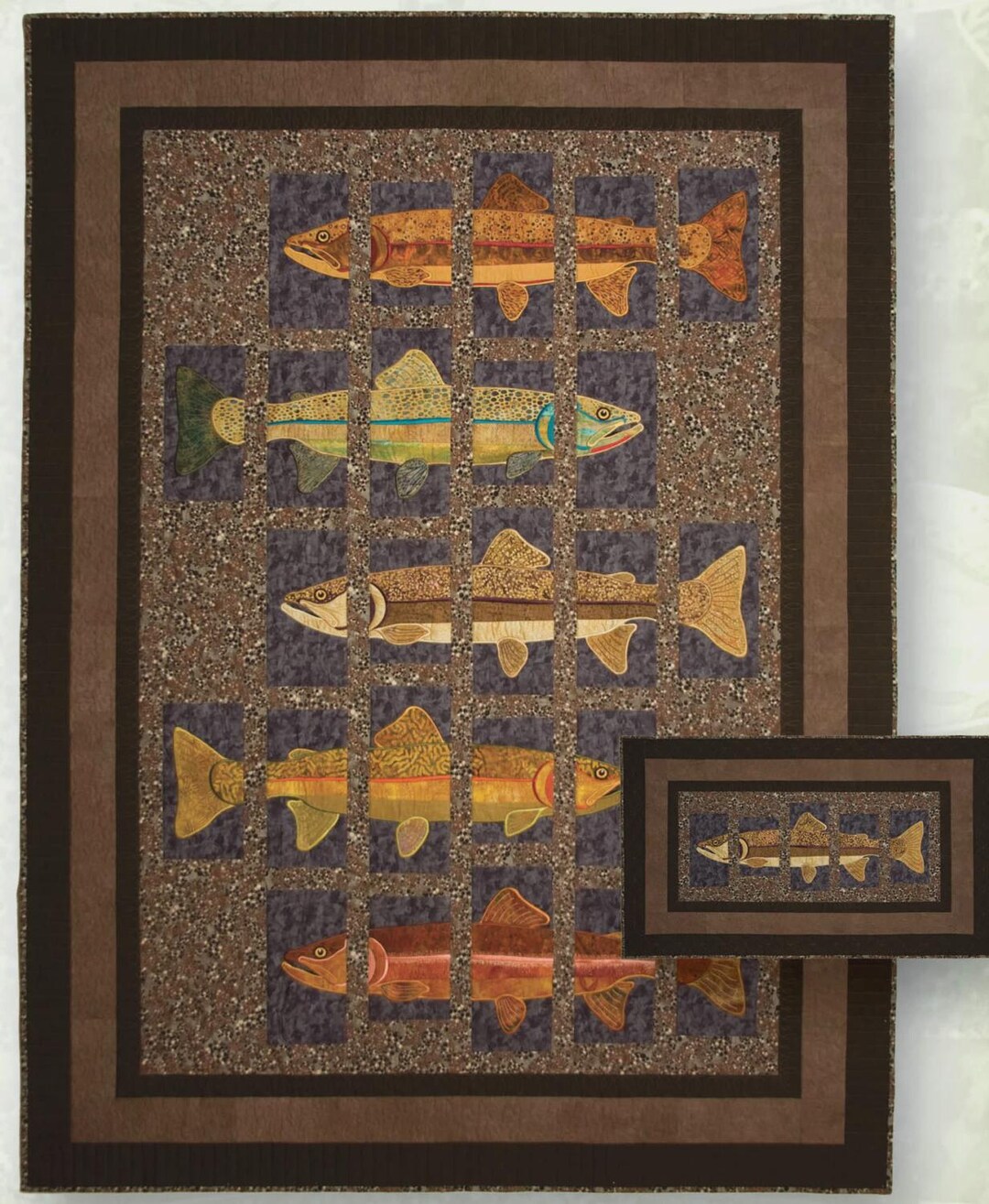 About Trout Classic Series Quilt Pattern | CQPAT1 | Lunch Box Quilts ...