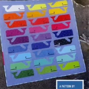 Preppy the Whale Quilt Pattern | Multi Sizes| Elizabeth Hartman | Paper ...