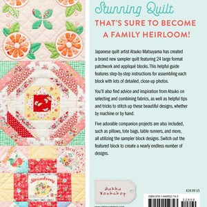 The Vintage Flower Sampler Quilt Book | 120 Pgs. Zakka Workshop | Hand ...