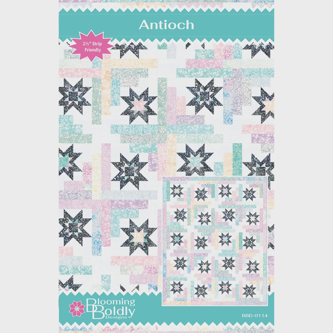 Antioch Quilt Pattern | BBD-0114 | Blooming Boldly Leslie Ryan | Rusty ...