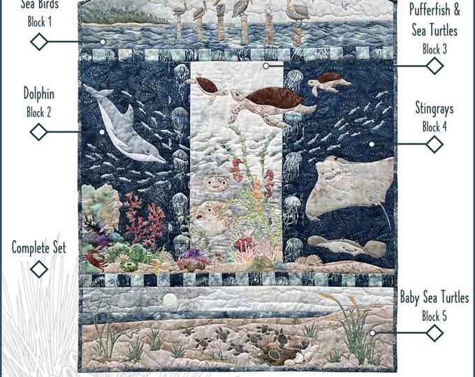 Poetry of the Sea Applique Pattern Set | Mckenna Ryan Hoffman Fabrics ...