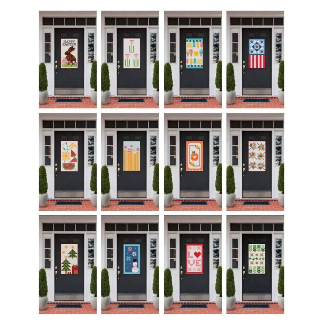 DOOR BANNER of the Month Jan-dec 20x36 Year Subscription 12 Boxed Kits ...