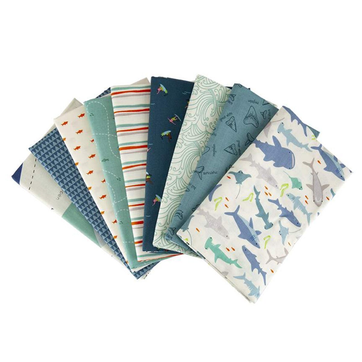 RIPTIDE 1/2 YARD Bundle CREAM 4 Yards No Panel Riley Blake Designs ...