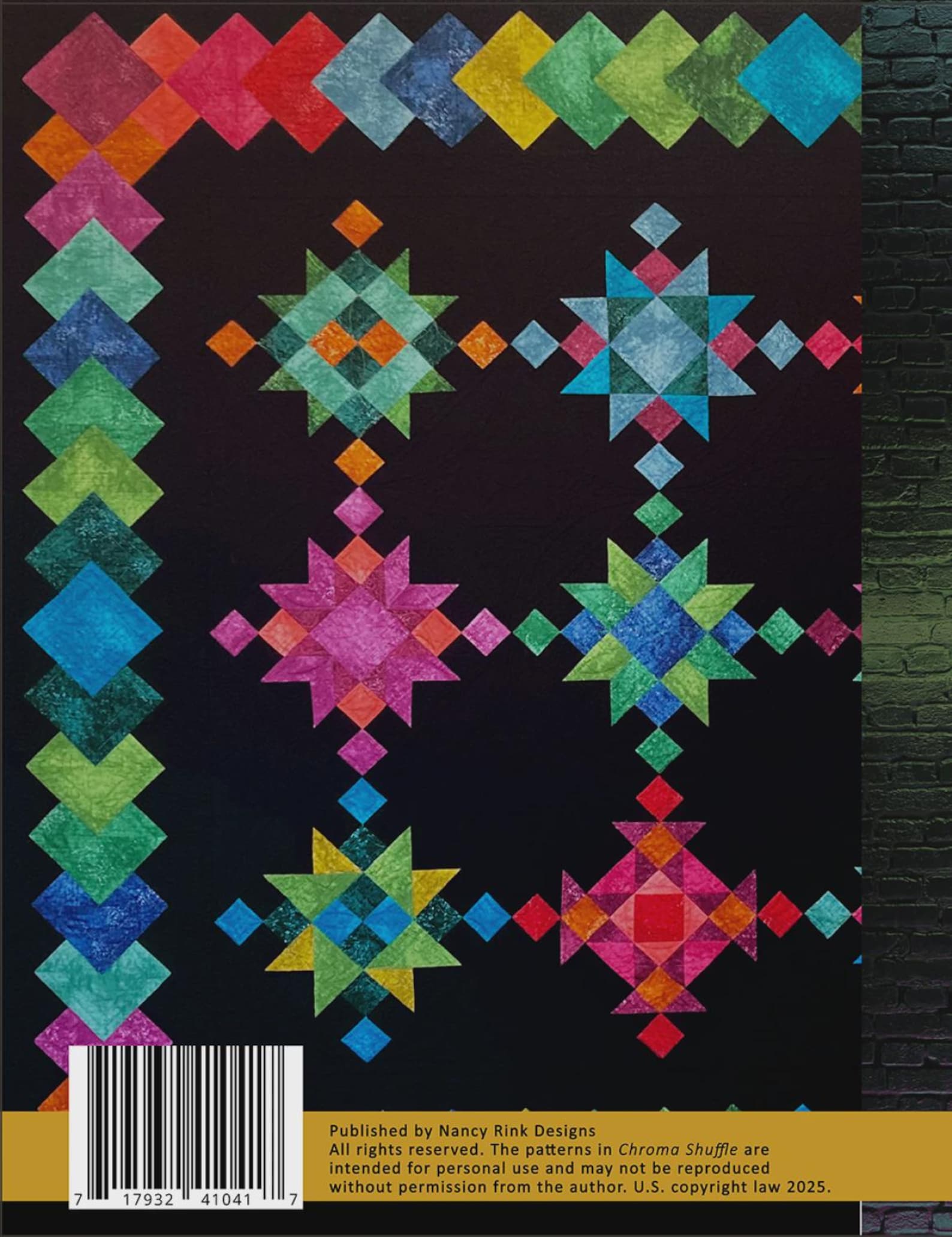 Chroma Shuffle Quilt Pattern | NRDCSSAMP5 | Nancy Rink Designs | 12 ...